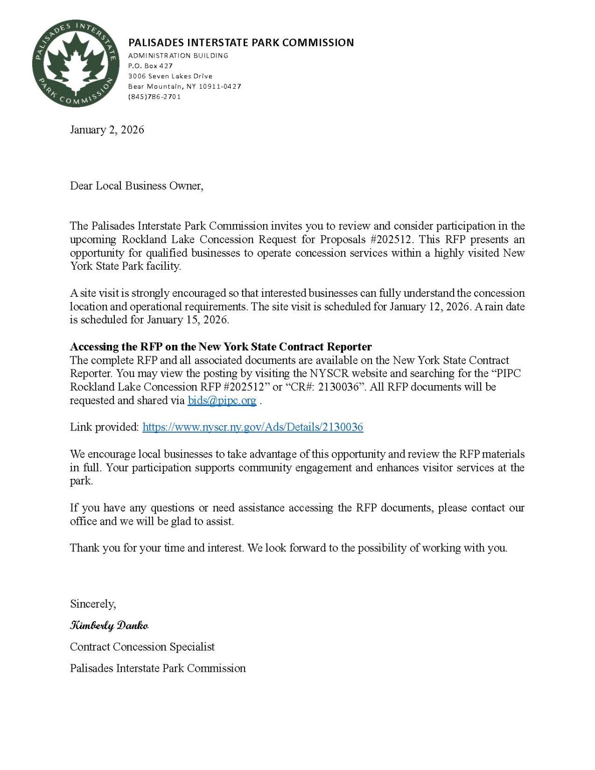 Rockland Lake Concession Request for Proposals - Explore Rockland